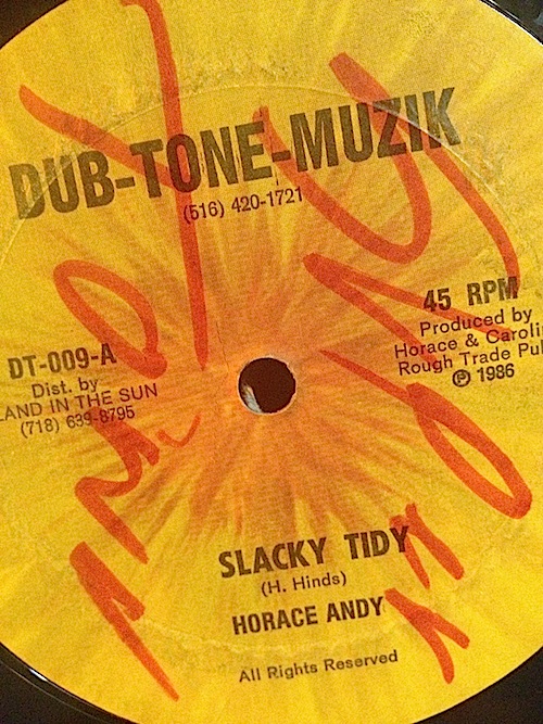 HORACE ANDY . SLACKY TIDY - グリーロレコード