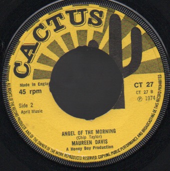 MAUREEN DAVIS / ANGEL OF THE MORNING . HEY HEY HEY - グリーロレコード